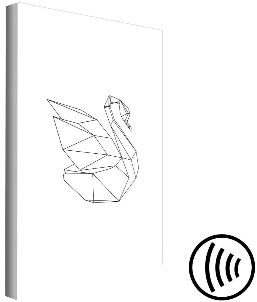 Obraz Geometrická labuť (1 panel) vertikální