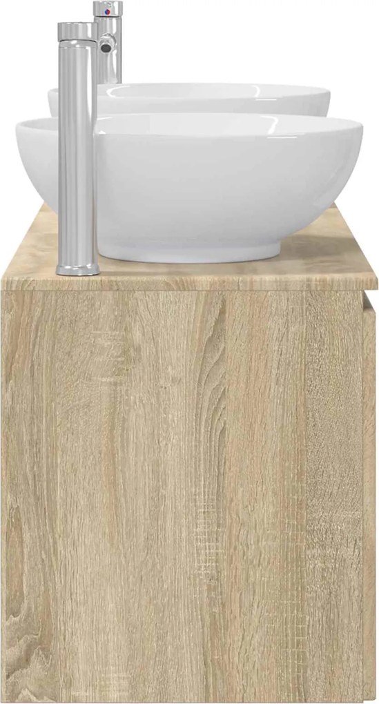 Sada koupelnových skříněk 3 ks Dub sonoma 49,5 x 44,5 x 65 cm 3405699