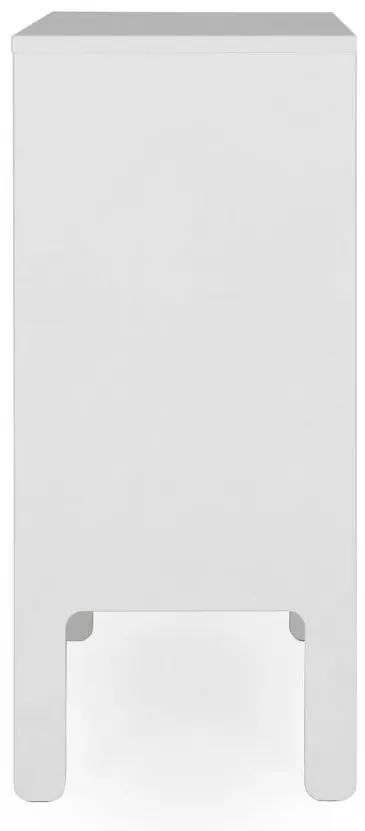 Matně bílá lakovaná komoda Tenzo Uno 76 x 40 cm