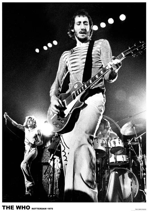 Plakát, Obraz - The Who - Pete Townsend Rotterdam 1975, (59.4 x 84 cm)