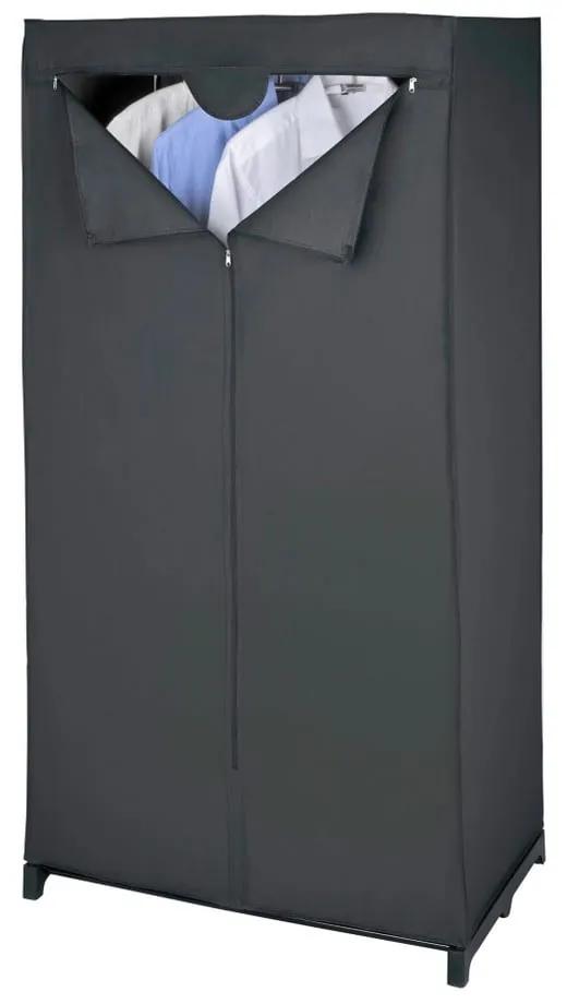 Černá látková šatní skříň 75x150 cm Deep – Wenko
