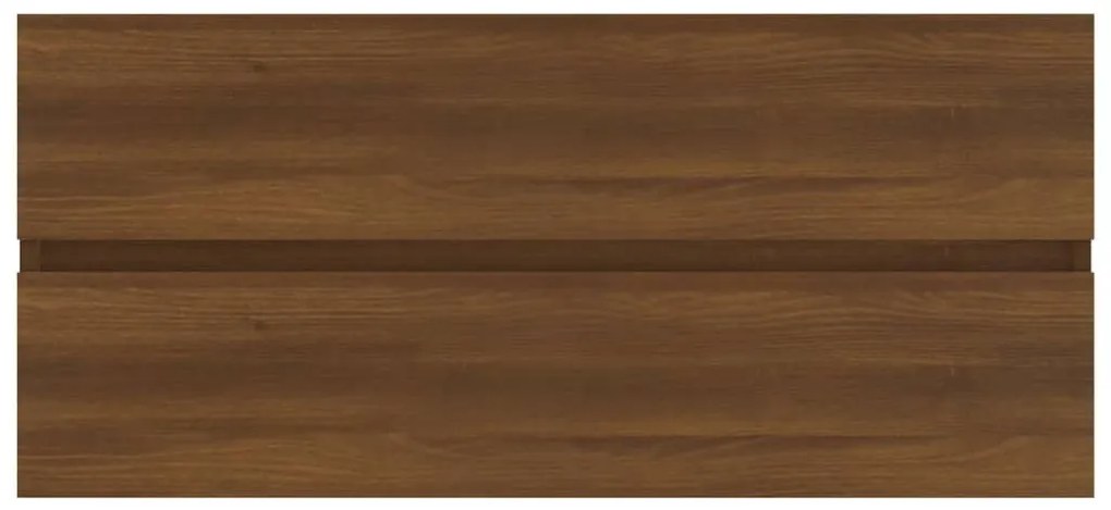 Umyvadlová skříňka hnědý dub 100x38,5x45 cm kompozitní dřevo - Default Title