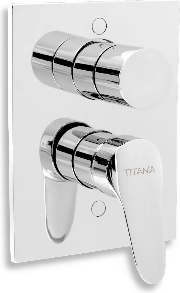 Novaservis Titania Iris New - Vanová baterie pod omítku s přepínačem, chrom, 94450R,0