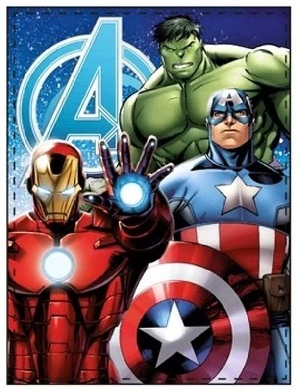 SunCity · Fleecová deka Avengers - Iron Man, Captain America a Hulk | BIANO