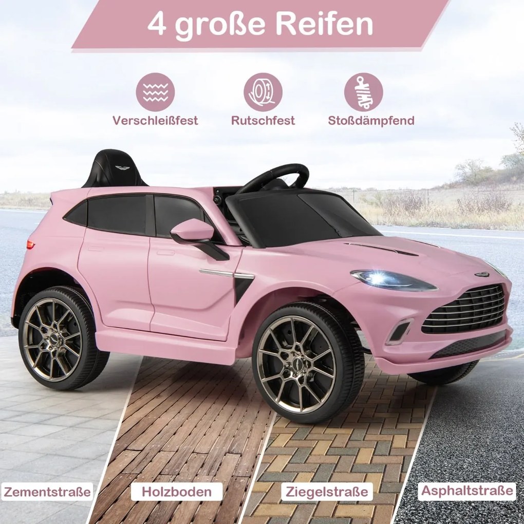 Costway 12 V Aston Martin DBX dětské auto s 2,4 G dálkovým ovládáním 1,4-2,5