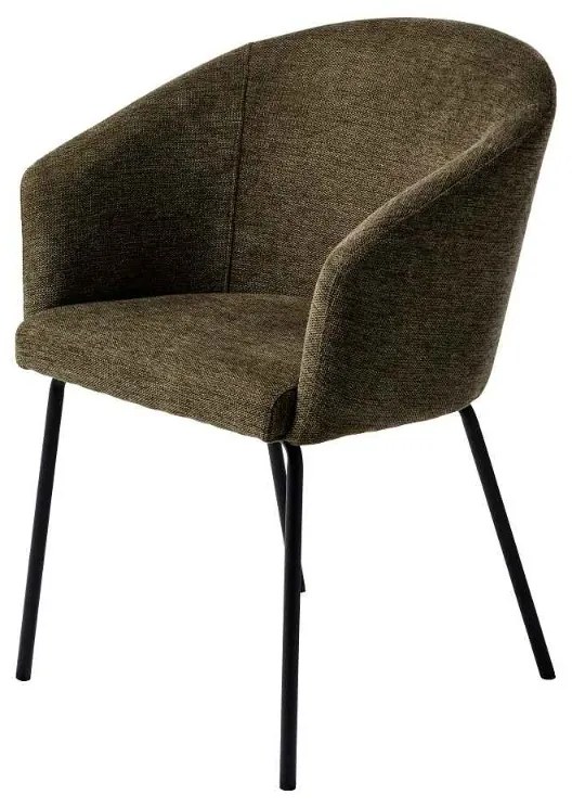 Designová jídelní židle Paulina olivová zelená