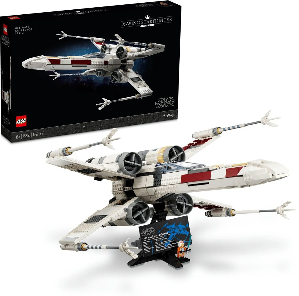 Lego stavebnice lego star wars 75355 stíhačka x-wing