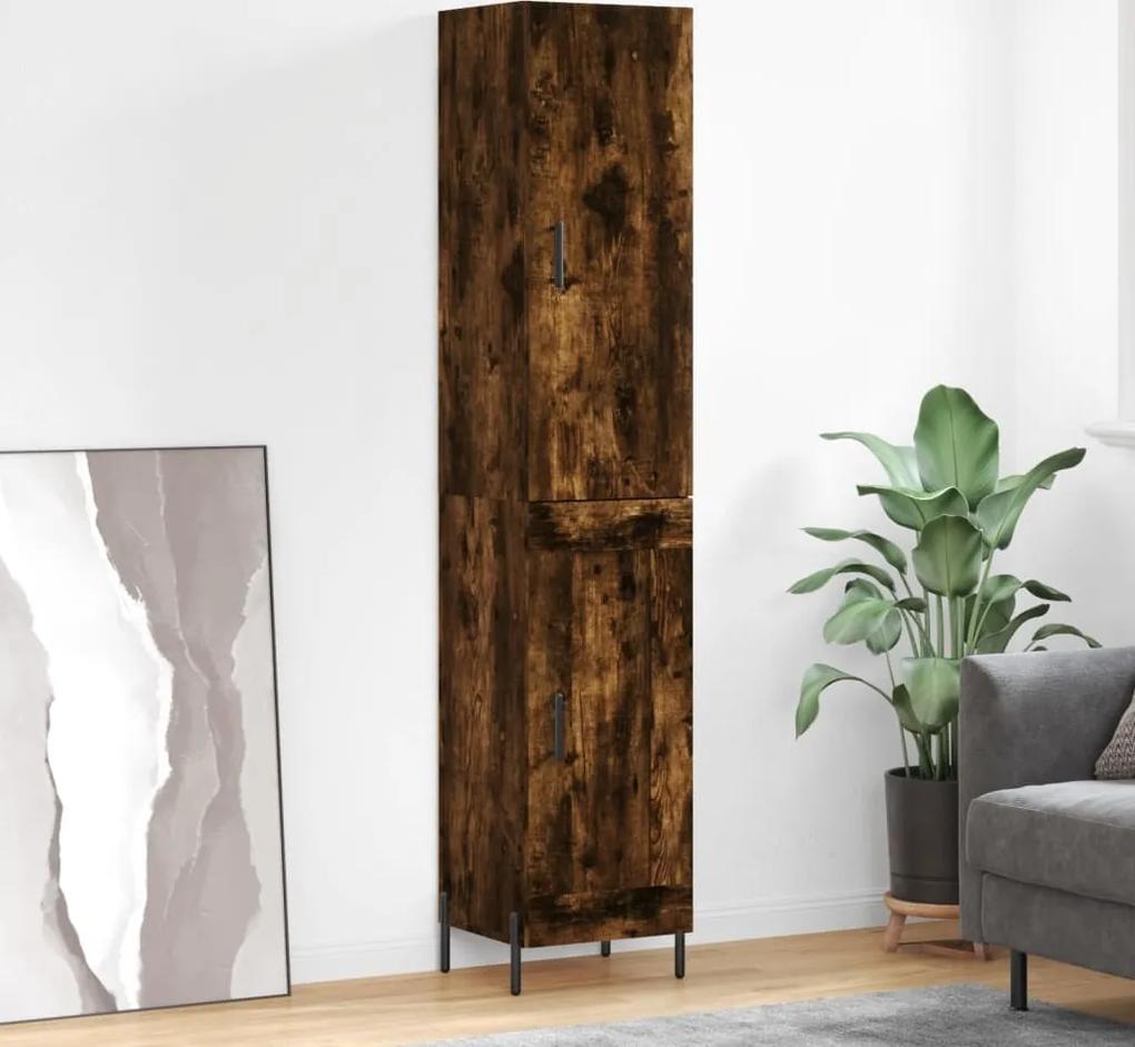 vidaXL Skříň highboard 34,5 x 34 x 180 cm kompozitní dřevo [3199115] Barva: Bílá