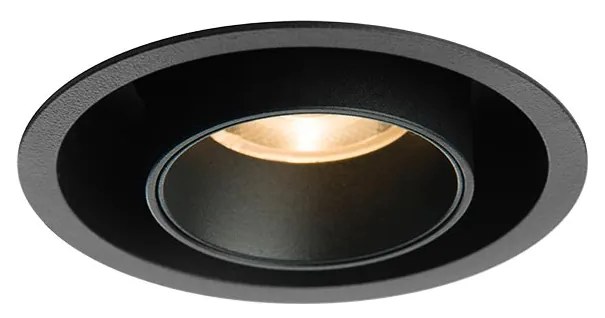 LED2 2252633 Hide, černá nastavitelná bodovka, 10/20W 3000K, prům. 10cm