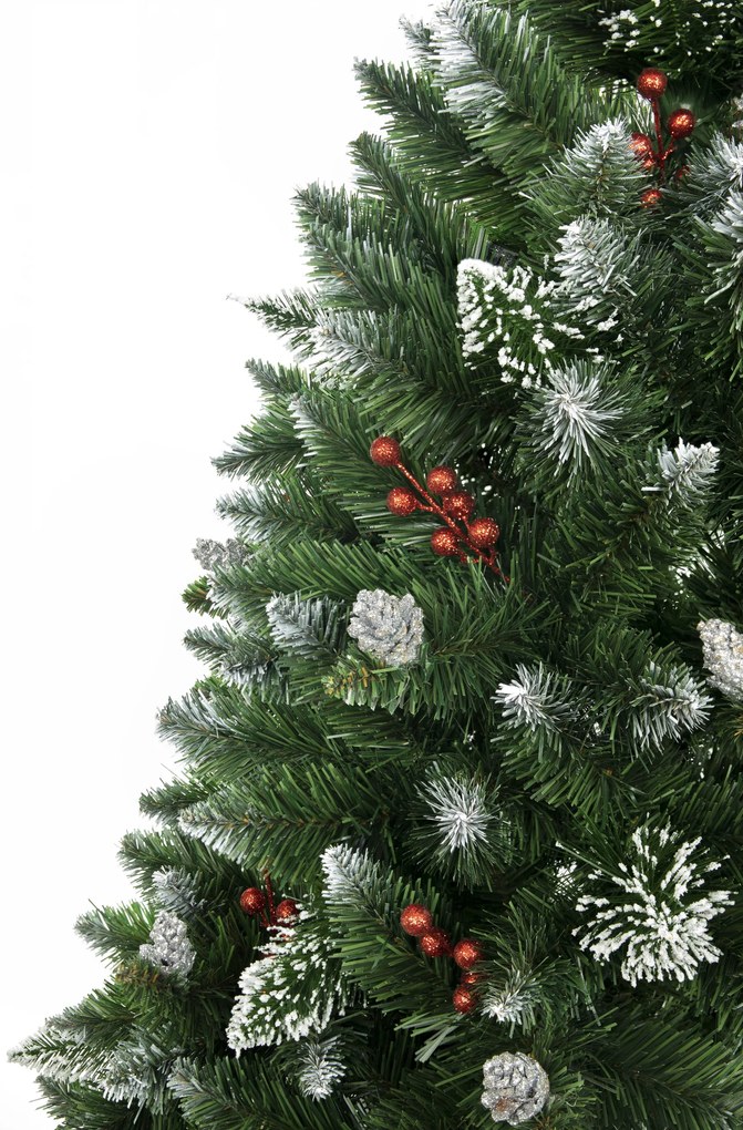 Vánoční stromek Borovice diamantová s jeřabinou 220 cm