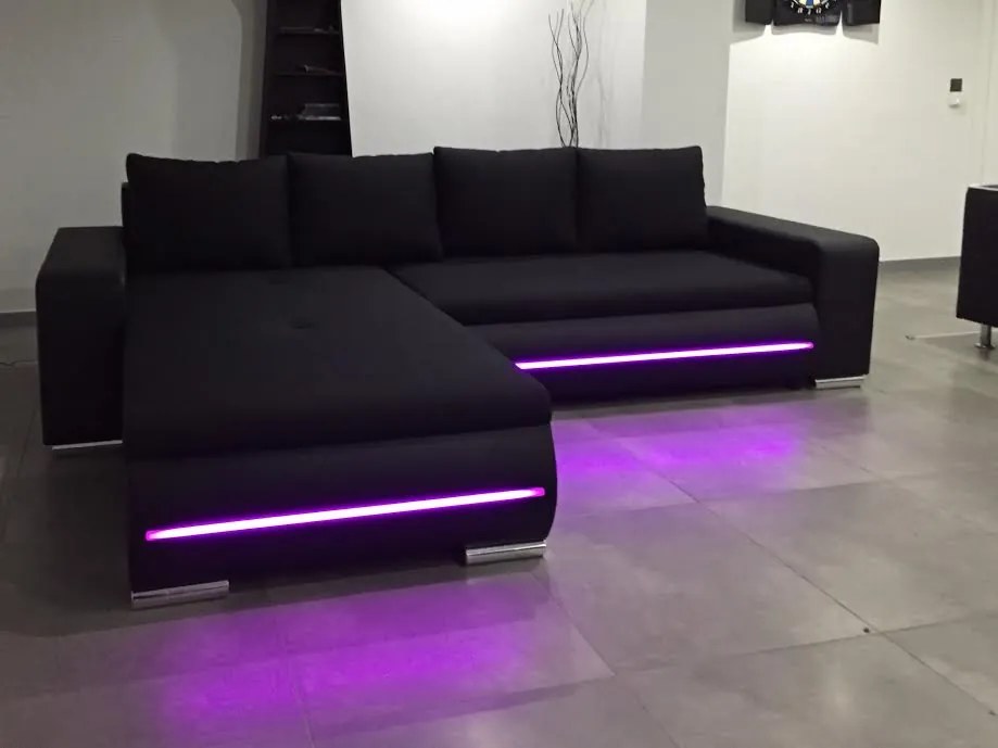 Sedací souprava Lux s LED osvětlením - HIT 2018 Roh: Orientace rohu Pravý roh