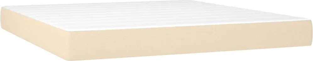Box spring postel s matrací krémová 180x200 cm textil 3140158