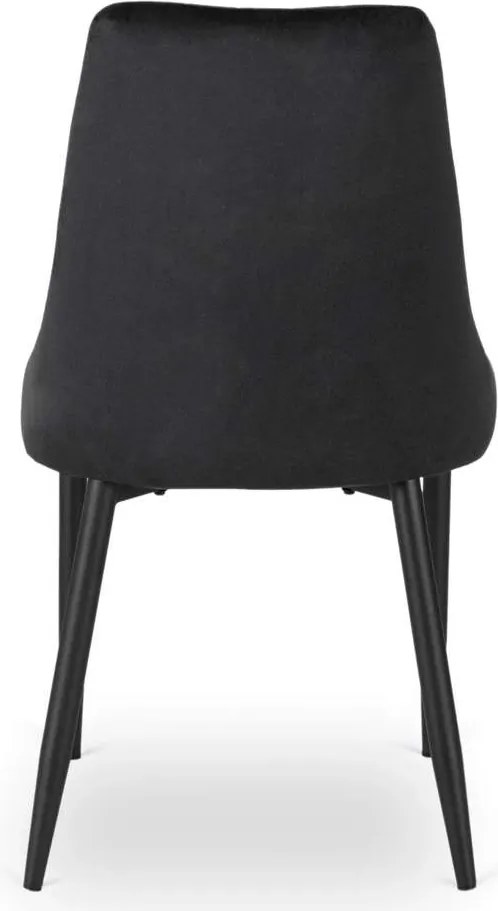 Jídelní židle Deko Velvet, černá