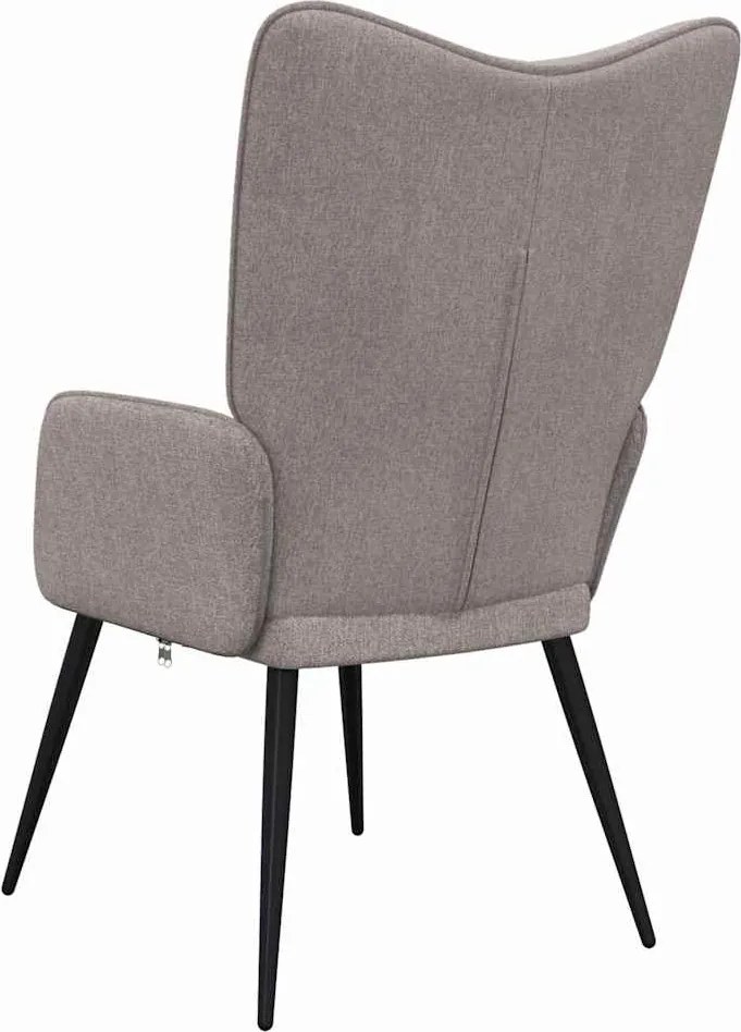 Relaxační židle taupe textil 327950