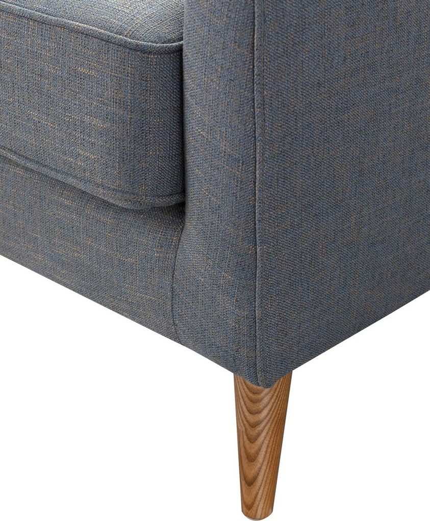Rohová pohovka Venuste denim blue/brown