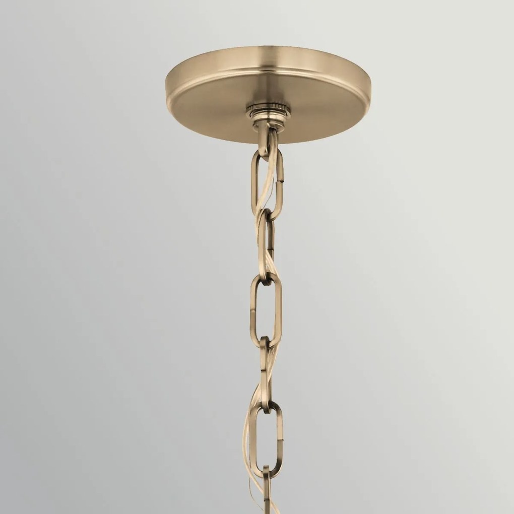 Industriální lustr nad stůl Elstead Etcher 46 cm 2x E27 šampaňský bronz