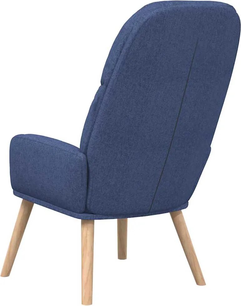 Relaxační křeslo modré textil 340994