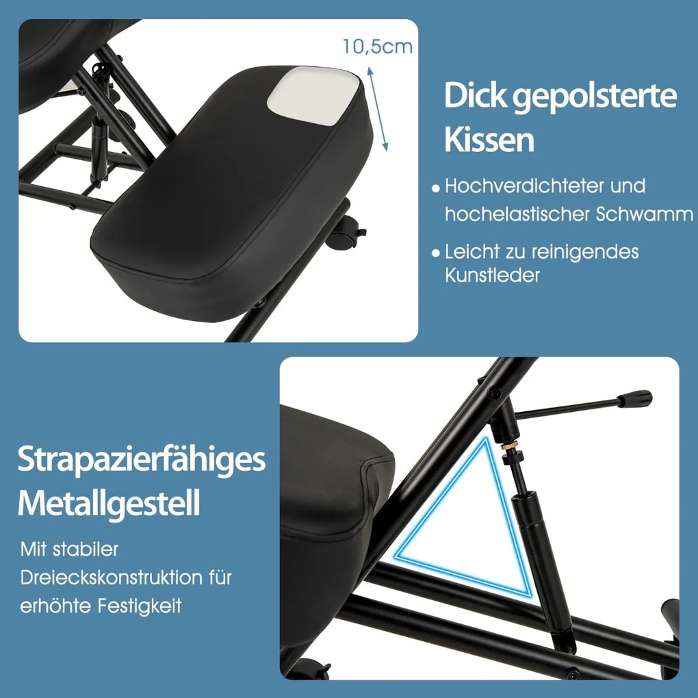 Costway Ergonomické klečící křeslo se šikmým sedákem pro úlevu od bolesti