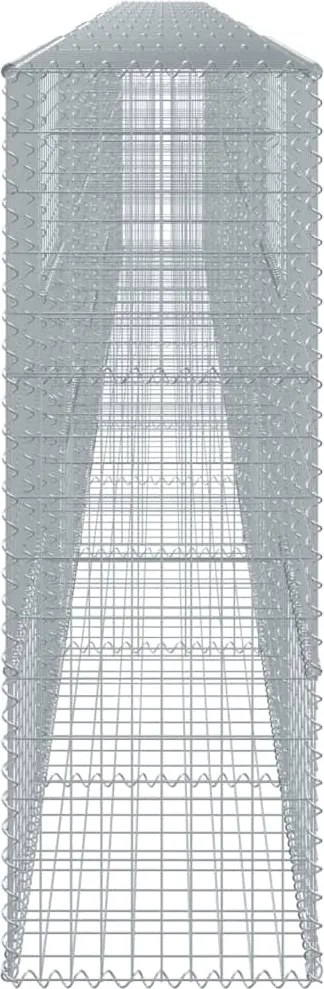 Gabionový koš s víkem 1 100 x 50 x 150 cm pozinkované železo 3295164