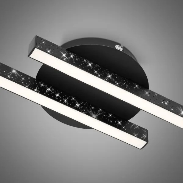 Briloner 3517-025 - LED Přisazený lustr REY 2xLED/6W/230V černá