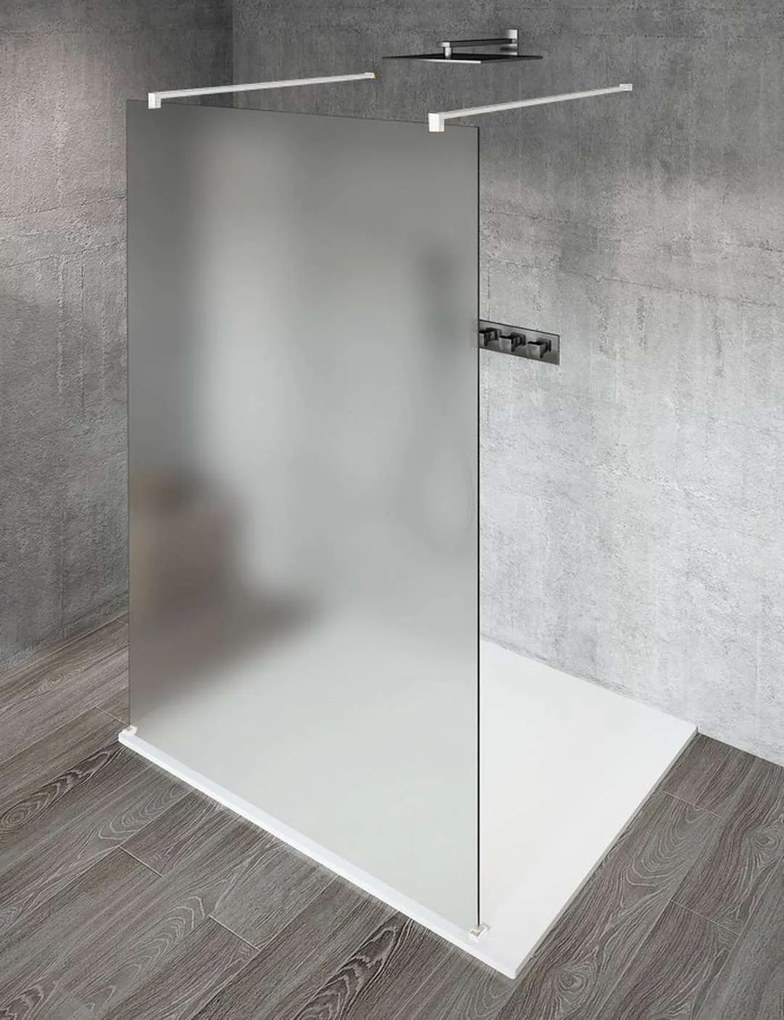 Gelco Vario - Sprchová stěna Walk-In do prostoru, 110 cm, Coated Glass, bílá/matné sklo GX1411GX2215