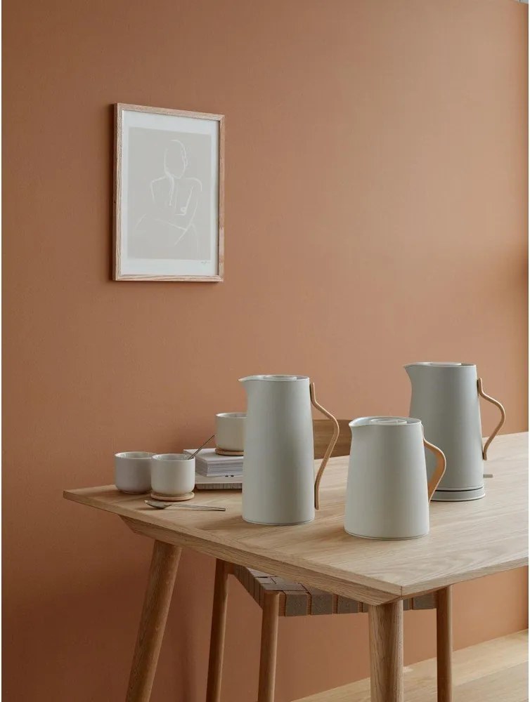 Béžová rychlovarná konvice z nerezové oceli 1,2 l Emma – Stelton