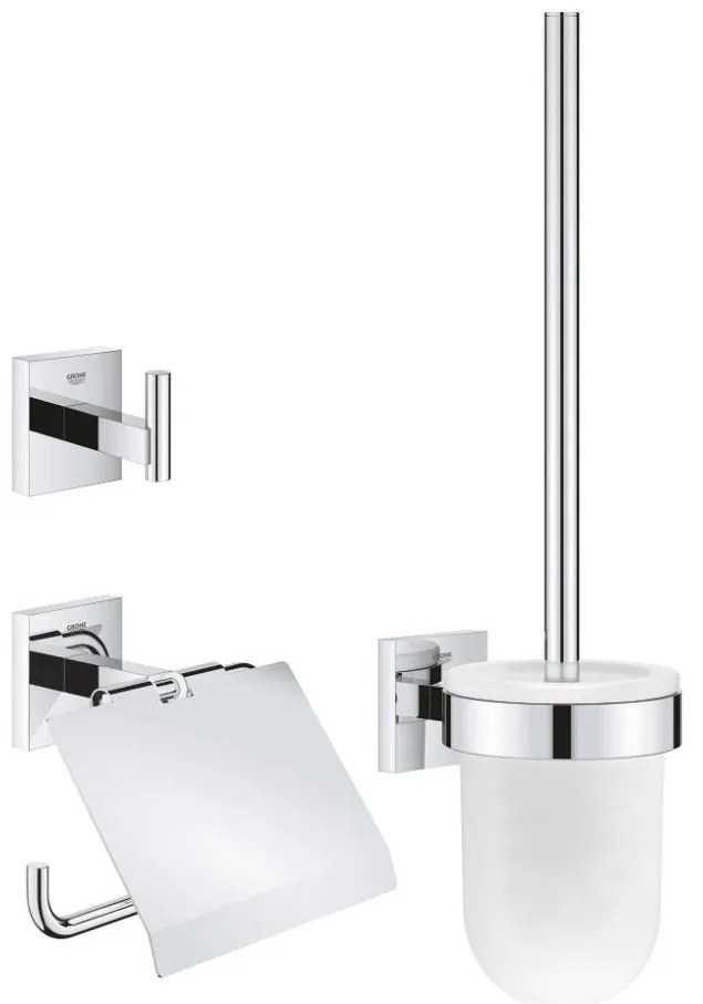 GROHE 41123000 - Sada doplňků pro toaletu 3 v 1 lesklý chrom