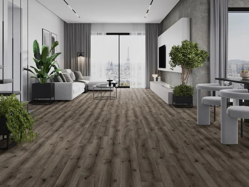Mexen Sierra Vista vzorek vinylových panelů SPC 6,5 mm, podklad IXPE 1,5 mm, 4 V-drážka, Dub - F1004-S