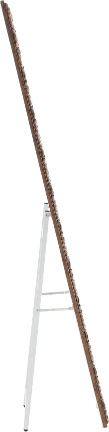Designové zrcadlo, hnědá, PANTOS