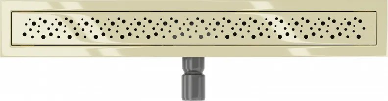 Mexen Flat M12 nerezový sprchový žlab 70 cm, zlatá, 1521070-15
