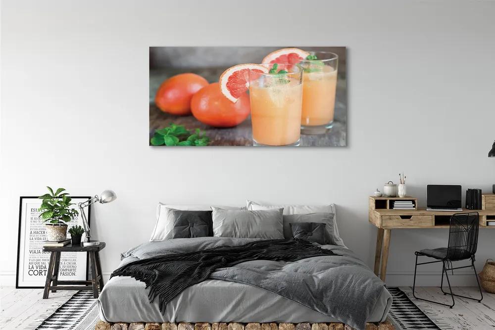 akrylový obraz grapefruit koktejl 140x70 cm