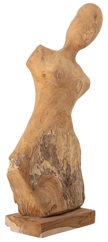Socha z teakového dřeva Bloomingville Lenoa, výška 70 cm
