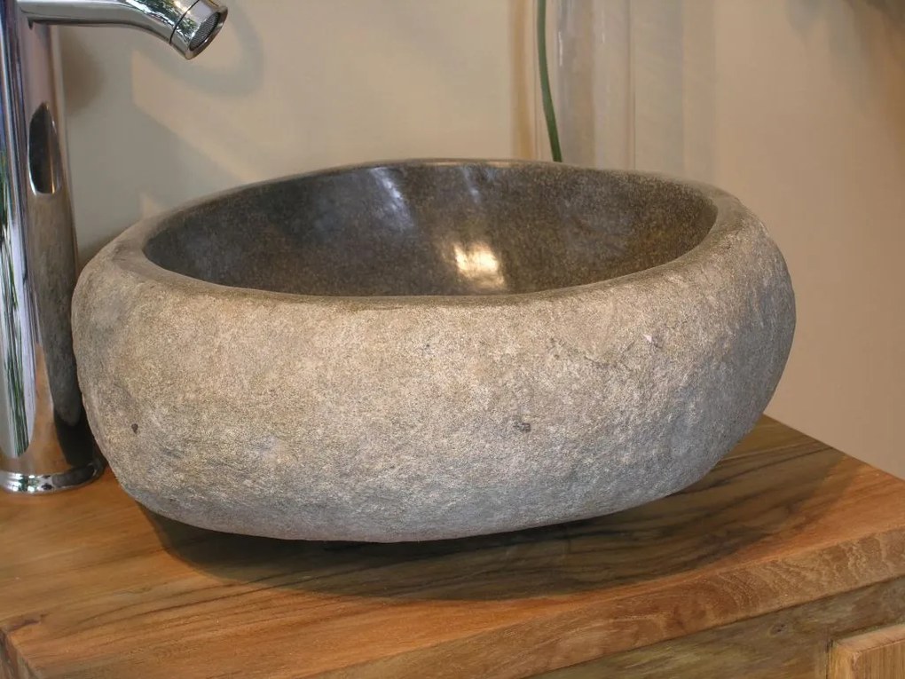 Indera The Lavabo Cut 55383 Umyvadlo z přírodního říčního kamene