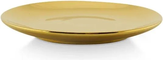 vtwonen Petit Four sada 4 talířů Ø 12 cm - zlatý (Stylové zlaté dezertní talířky 12 cm)