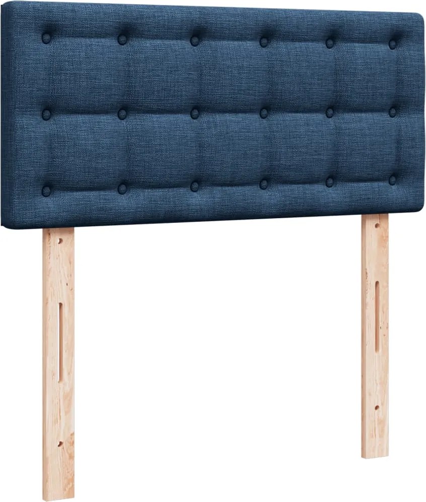 Box spring postel s matrací modrá 80x200 cm textil 3285735