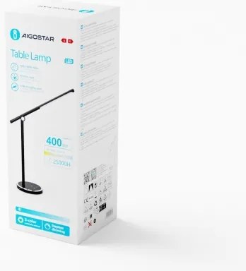 Aigostar - LED Stmívatelná dotyková stolní lampa LED/8W/230V 3000-6000K černá