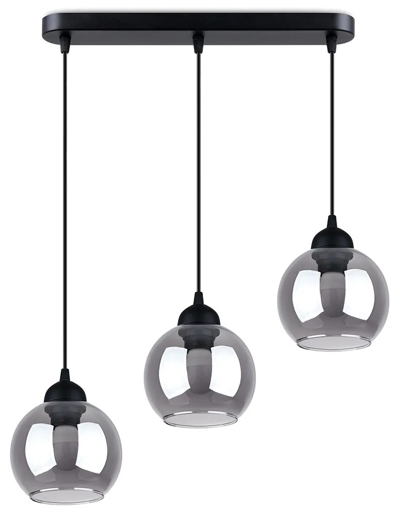 Sollux Lighting Závěsné svítidlo ALINO 3 Černá