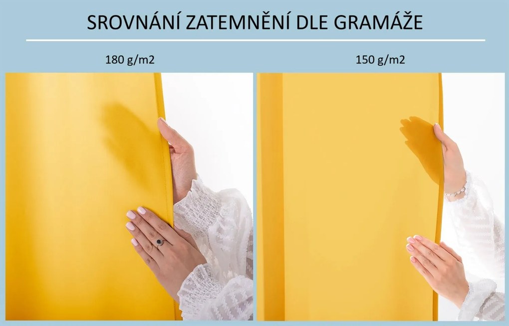 Závěs Carli s designovými poutky 140x250 cm - výběr z 10 provedení