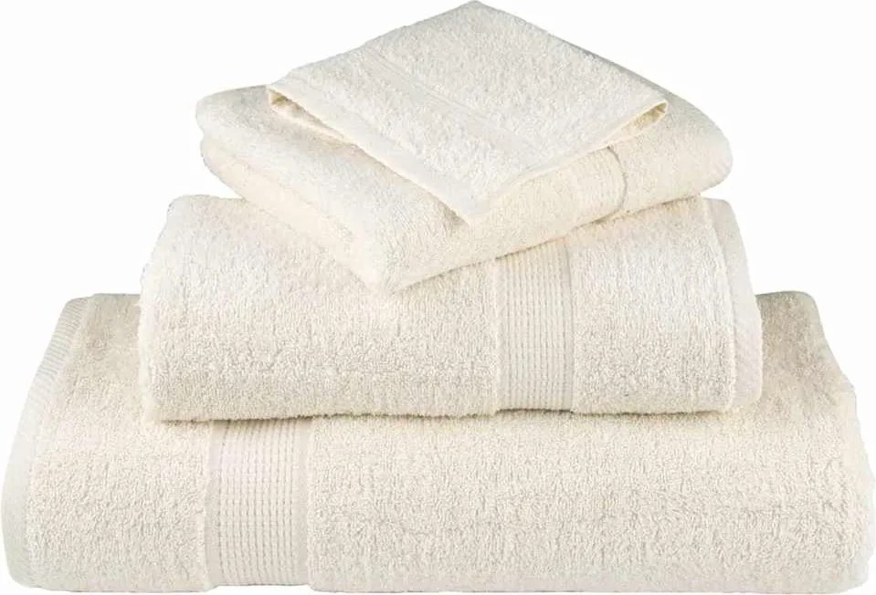 Uterák pro hosty SOLUND 2 ks Krémová 15 x 21 cm 550 gsm 137464