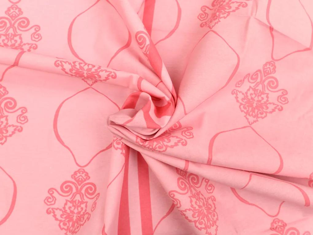 Bavlněné povlečení ALCUDIA růžové Rozměr povlečení: 2 ks 70 x 90 cm | 200 x 220 cm