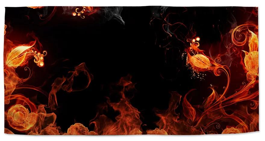 Ručník SABLIO - Červený oheň 30x50 cm