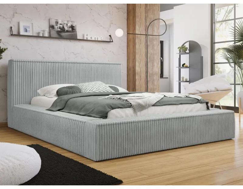 Manželská postel s úložním prostorem Gritta S, Potah: Top Sztruks 88, Rozměr postele: 180x200