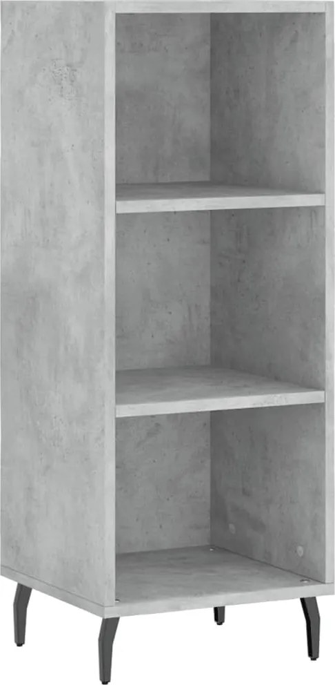 Skříň highboard betonově šedá 34,5x34x180 cm kompozitní dřevo 3198997