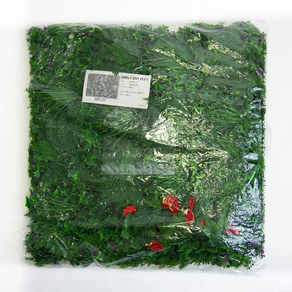 WALL GREEN color mix Shefflera, dílec 100 x 100 cm