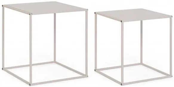 BIZZOTTO Set konferenčních stolků ALRIK béžový