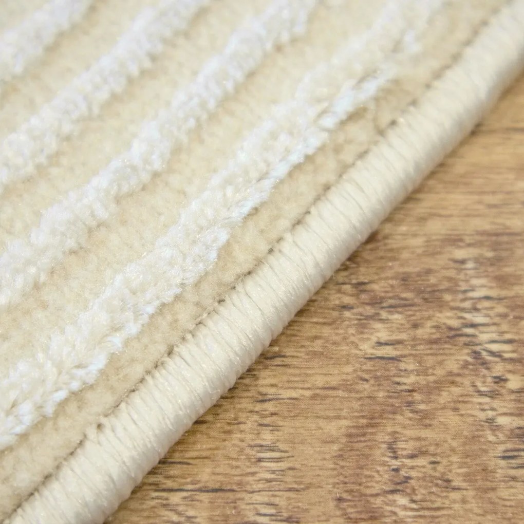 Angel Carpet, Kusový koberec Zafiro 25 Beige, 60x110, béžová, kancelář
