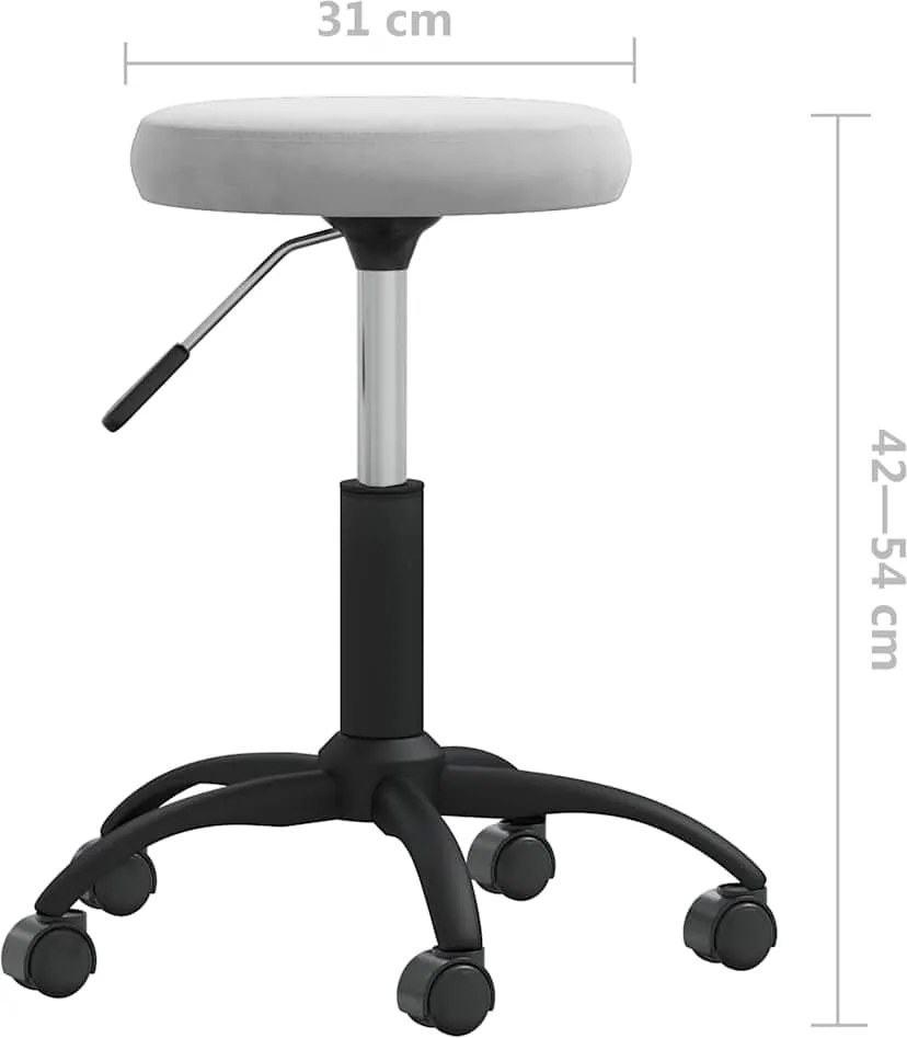Jídelní židle světle šedá samet 3085727