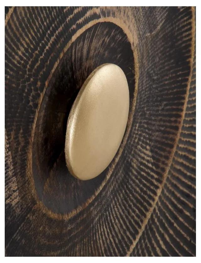 Černá nízká komoda z mangového dřeva 160x75 cm Mango – Geese