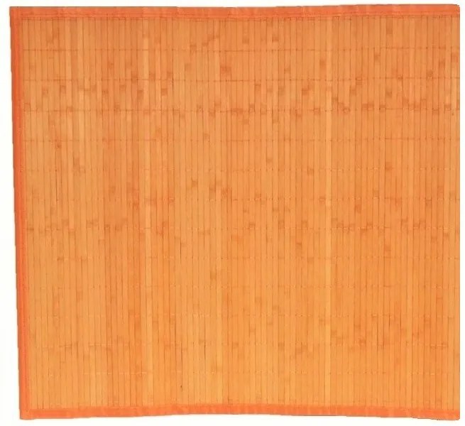 Bamboozone Rohož bambusová, za postel, na zeď, s textilií, oranžová, 70 x 300 cm