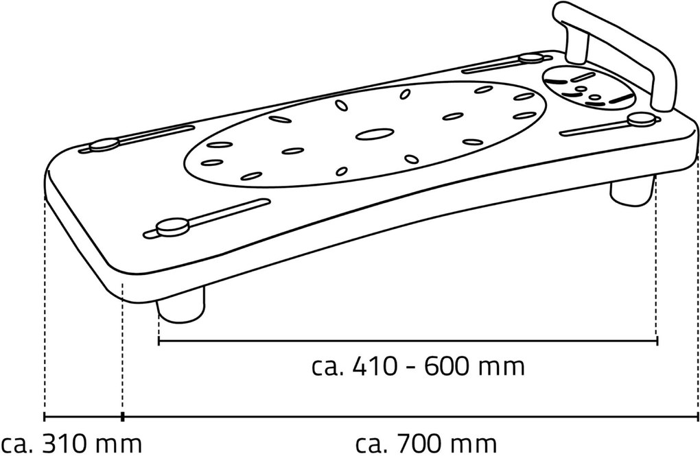 Ridder Ridder, Sedátko na vanu s madlem, bílá, A0040101